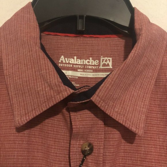 Avalanche | Shirts | Avalanche Outdoor Supply Company Red Button Up ...